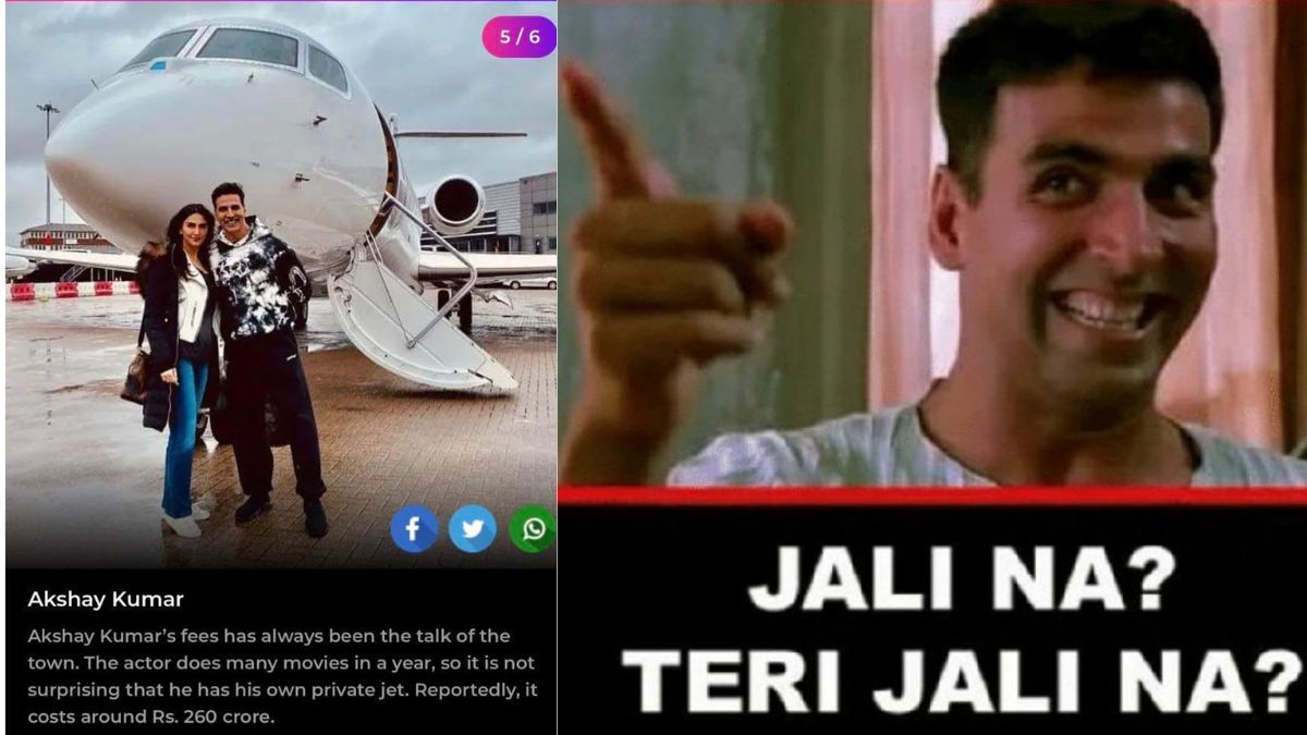 न्यूज़ पोर्टल ने लिखा अक्षय के पास है 260 करोड़ का प्राइवेट जेट, अक्षय ...