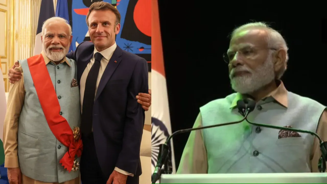 Pm मोदी ने फ्रांस में दोहराई महात्मा गांधी की ये बात इकॉनमी और डेमोक्रेसी पर क्या बोले The 