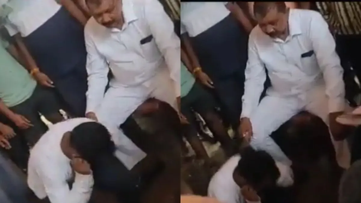 BJP के पूर्व विधायक ने युवक से उठक-बैठक करवाई, लात मारकर थूक चटवाया - The Lallantop