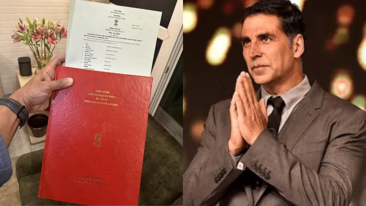 अक्षय कुमार को मिली भारतीय नागरिकता, पासपोर्ट की फोटो डालकर क्या बोले ...