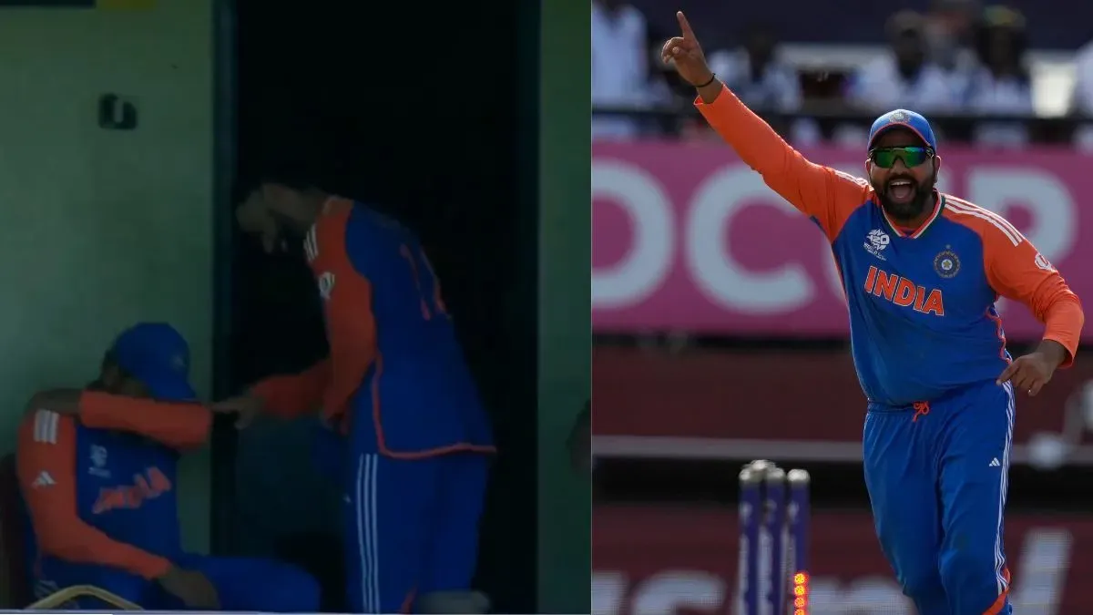 T20 World Cup Final में पहुंच रोए रोहित शर्मा, पास आकर विराट कोहली ने ...
